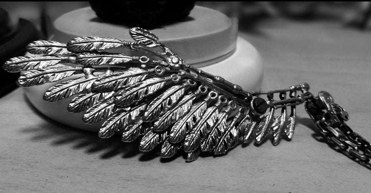 Realistic Silver Wing Necklace – Holy Buyble