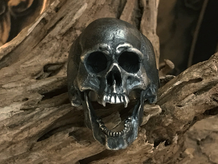 Made to Order Vampire Skull Silver Ring – Holy Buyble