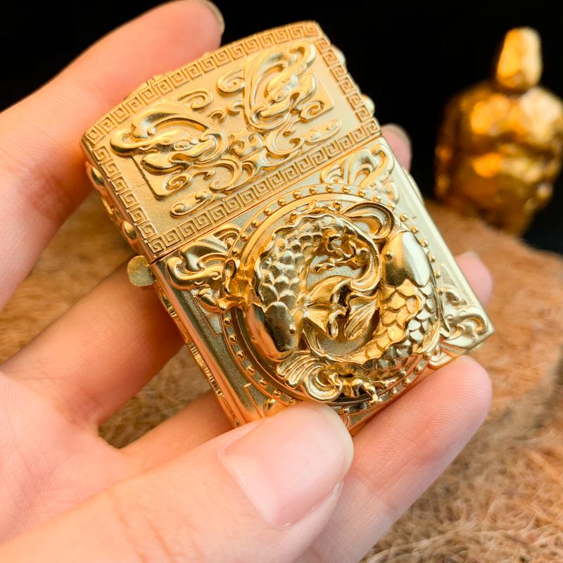 Limited Edition Yin Yang Koi Fish Gold Plated Lighter Case – Holy Buyble