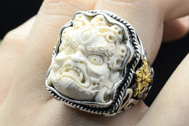 Mahākāla God of Fortune Silver Ring – Holy Buyble