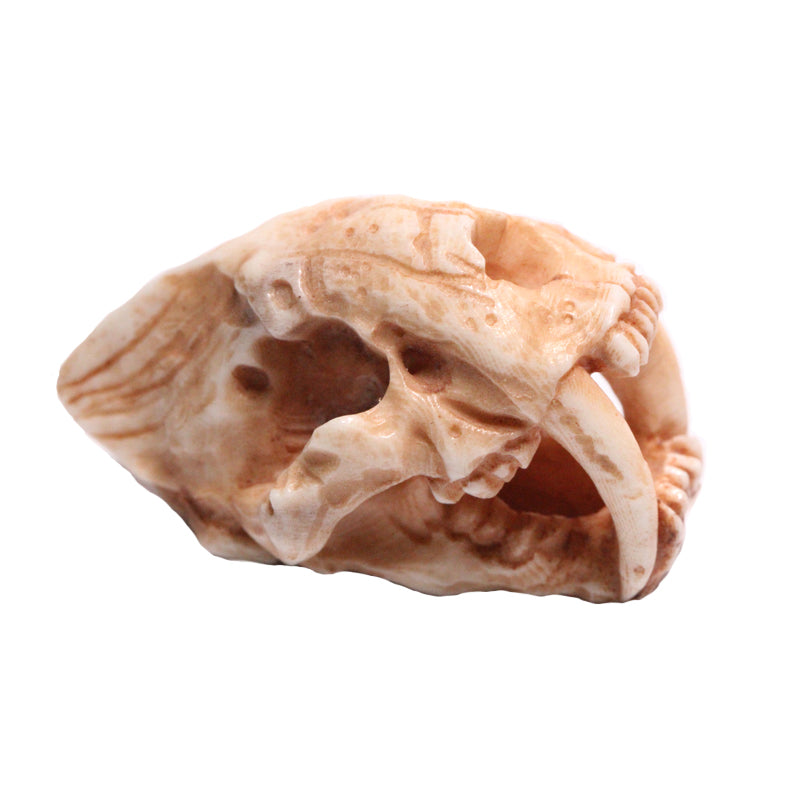 Deer Antler Saber-Toothed Tiger Skull Pendant – Holy Buyble