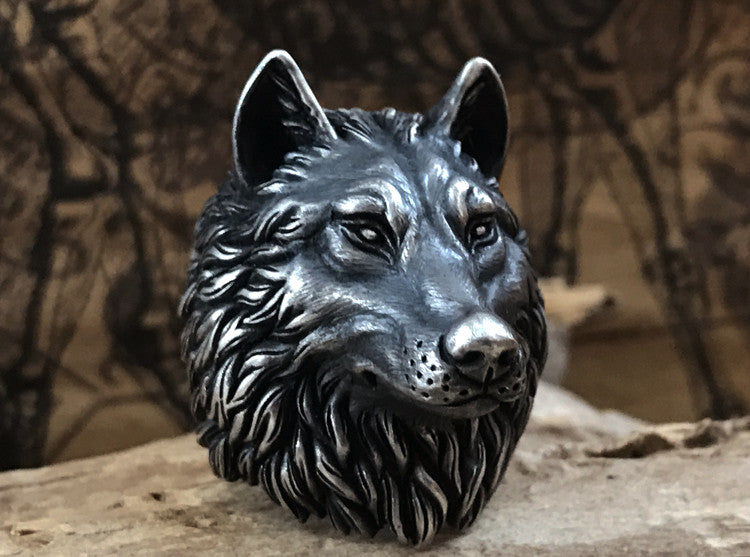 🐺 Pack Leader Wolf Ring – Holy Buyble