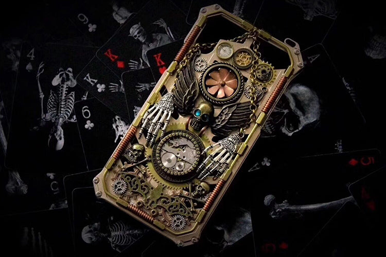 Custom Made Steampunk Skull Phone Case – Holy Buyble